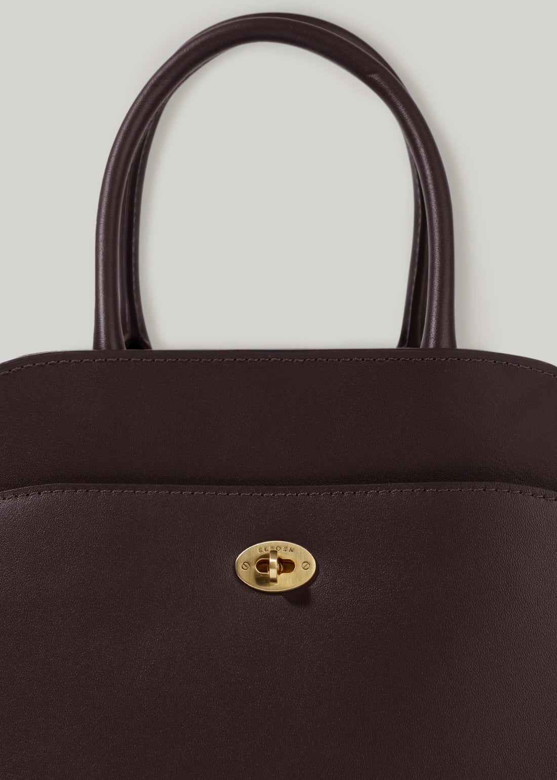 ELBORN | Momet Leather Mini Bag (Mahogany) – YEAR END